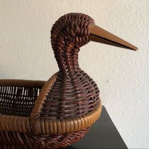 Accents | Vintage Duck Wicker Basket | Poshmark